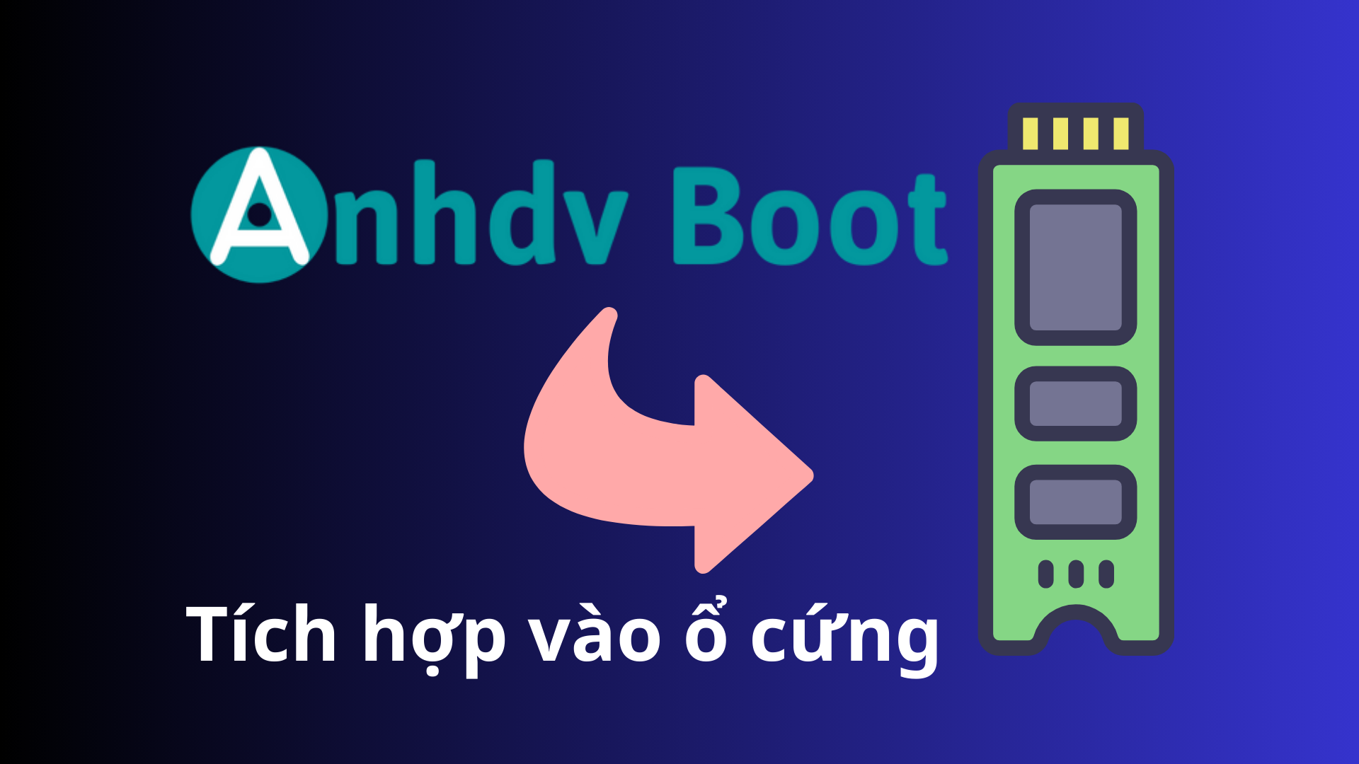 Tích hợp Anhdv Boot vào ổ cứng, dùng WinPE khi Windows lỗi | Anhdv Boot