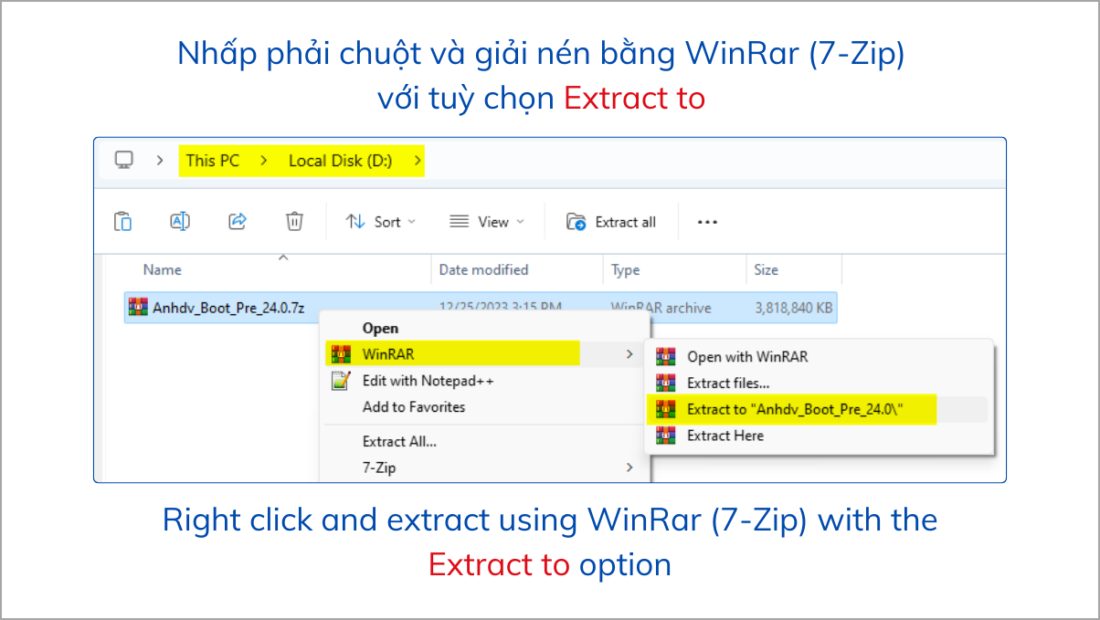 Create boot for USB with One Click Anhdv Boot | Anhdv Boot